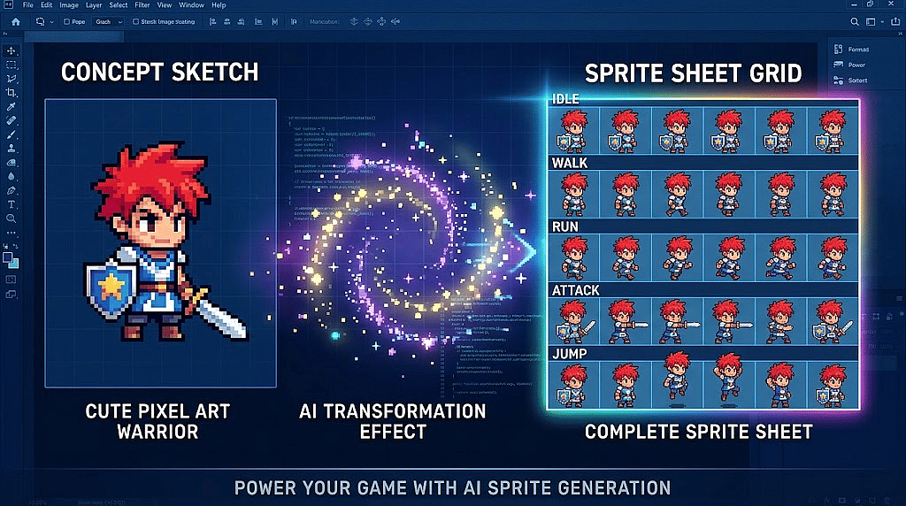 AI Sprite Generator | Create Game Animations in Minutes - SpriteFlow